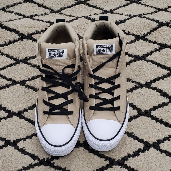 Converse | Shoes | Converse Chuck Taylor All Star Street Mid Khaki ...